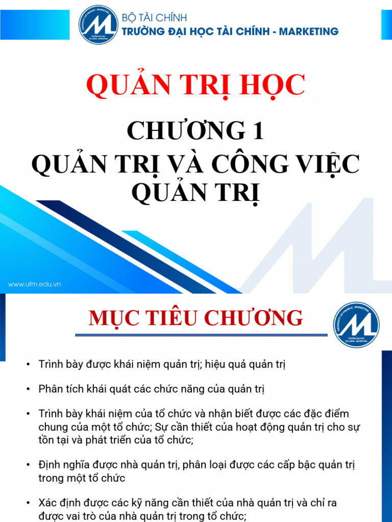 Ufm - QTH - Chương 1 | PDF