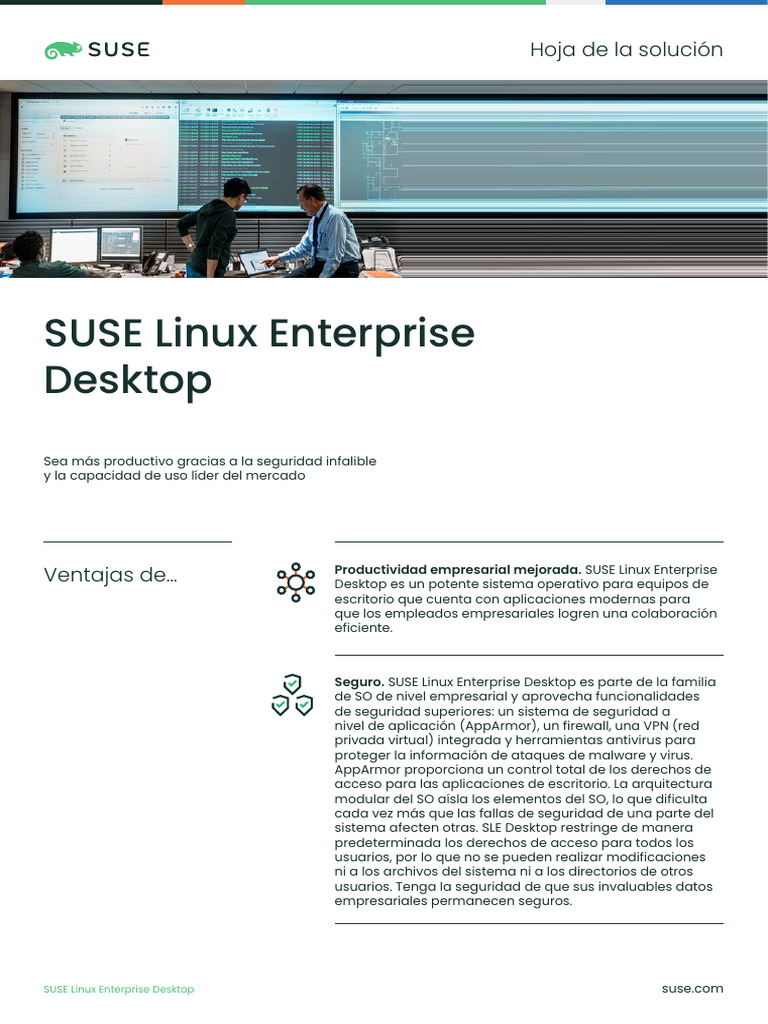 SUSE Linux Enterprise Desktop | PDF | Computadora de escritorio | Software de la aplicacion