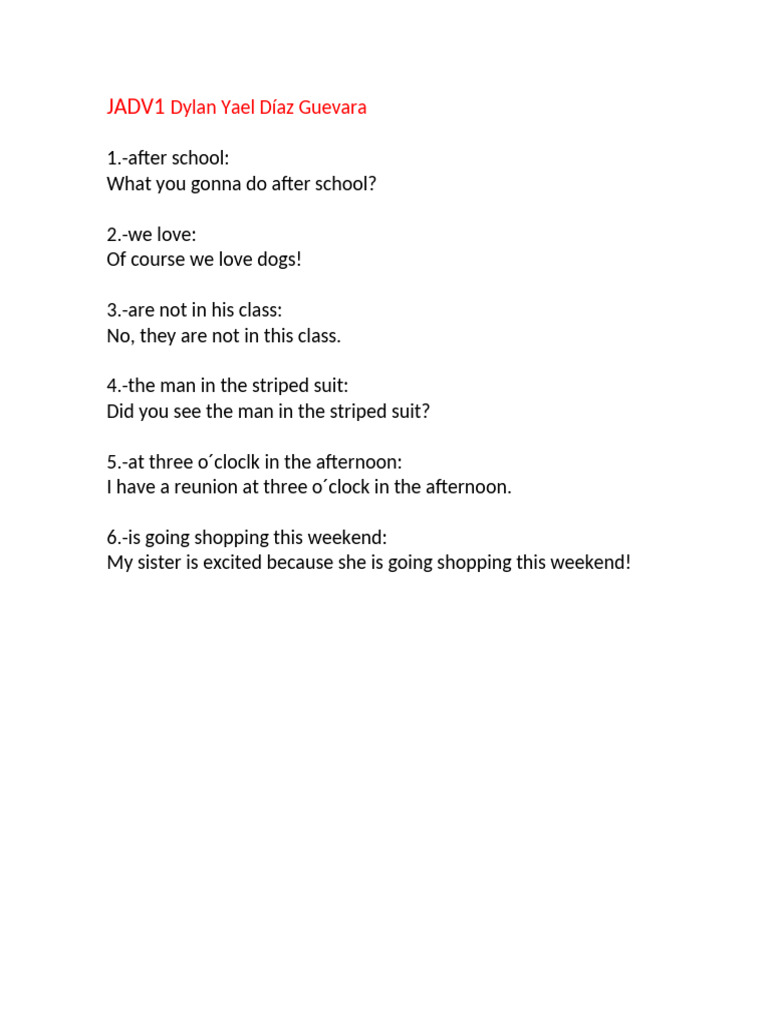 JADV1 Dylan Yael Díaz Guevara | PDF | Language Arts & Discipline | Self ...