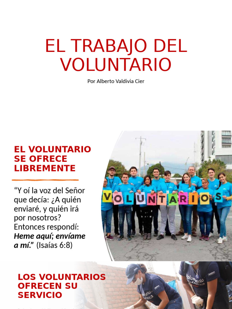 El Trabajo Del Voluntario | PDF | Cocina, comidas y vino | Religión y ...