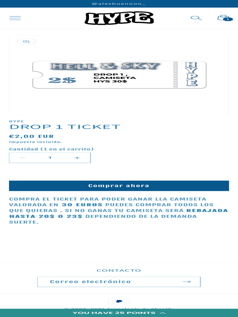 Drop 1 Ticket - Hype | PDF