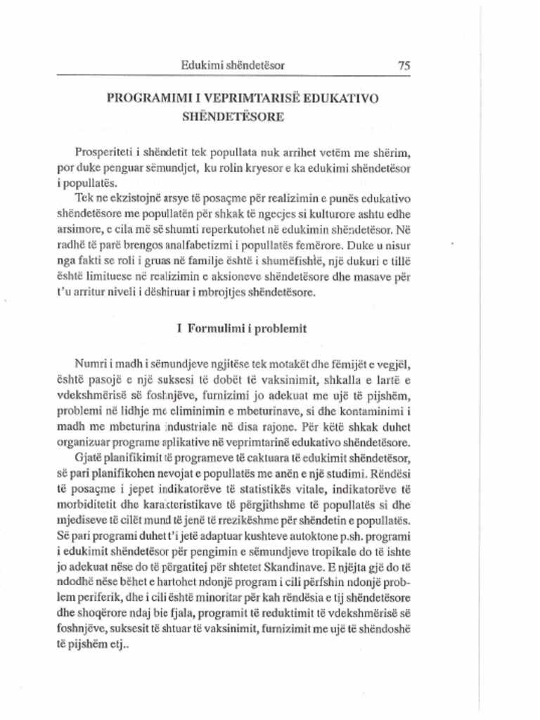 Edukimi Shendetesor 2 | PDF