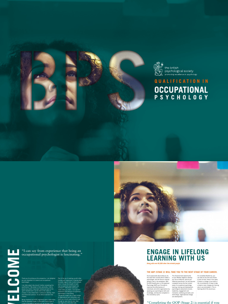 Occupational Psychology Pathway | PDF | Industrial And Organizational ...