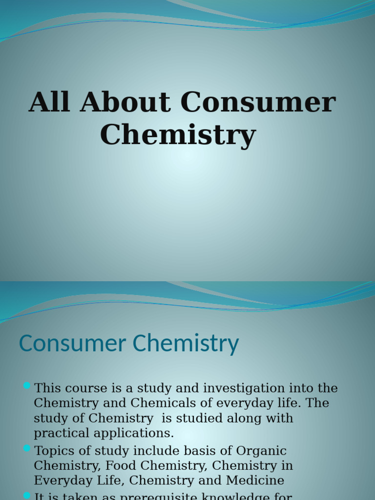 Understanding Consumer Chemistry Basics | PDF | Alkene | Polymers