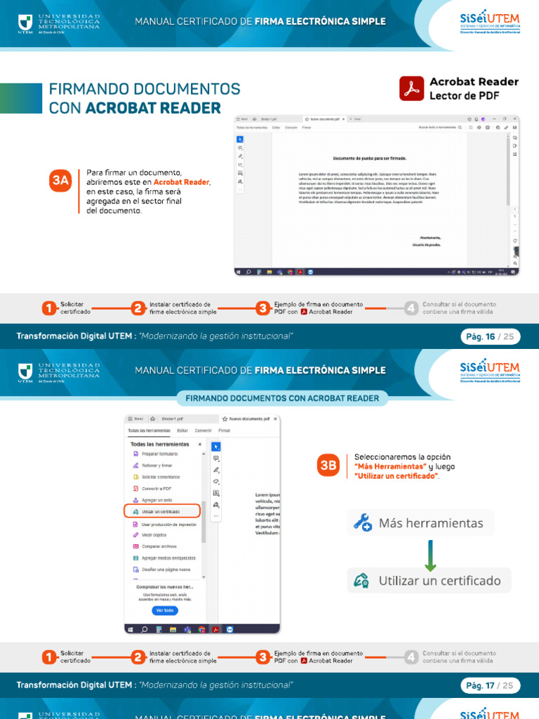 Uso de firma en Adobe Acrobat | PDF