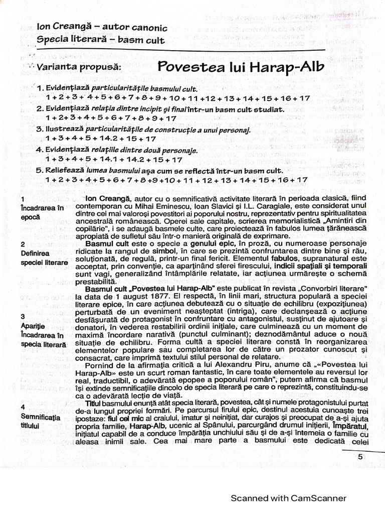 Eseu Harap Alb | PDF