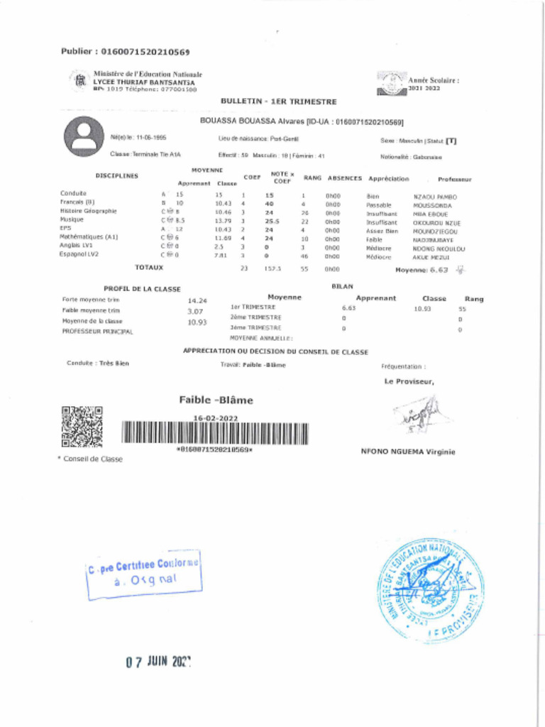 Bulletin Tle 1ert 2022 | PDF