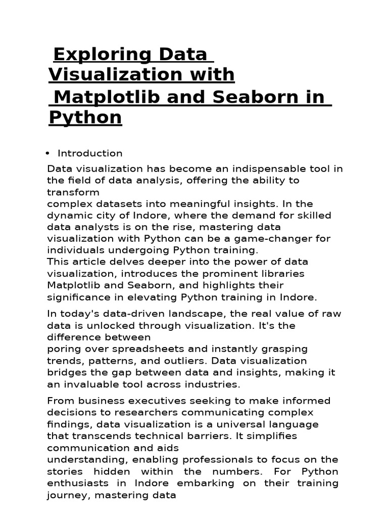 Exploring Data Visualization With Matplotlib and Seaborn in Python ... Exploring Data Visualization With Matplotlib and Seaborn in Python ...