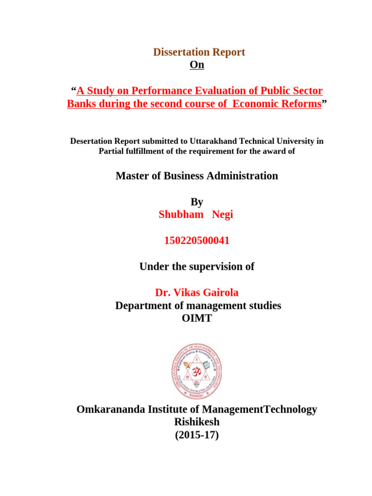 Desertation Report 2 | PDF | Private Sector | Economies