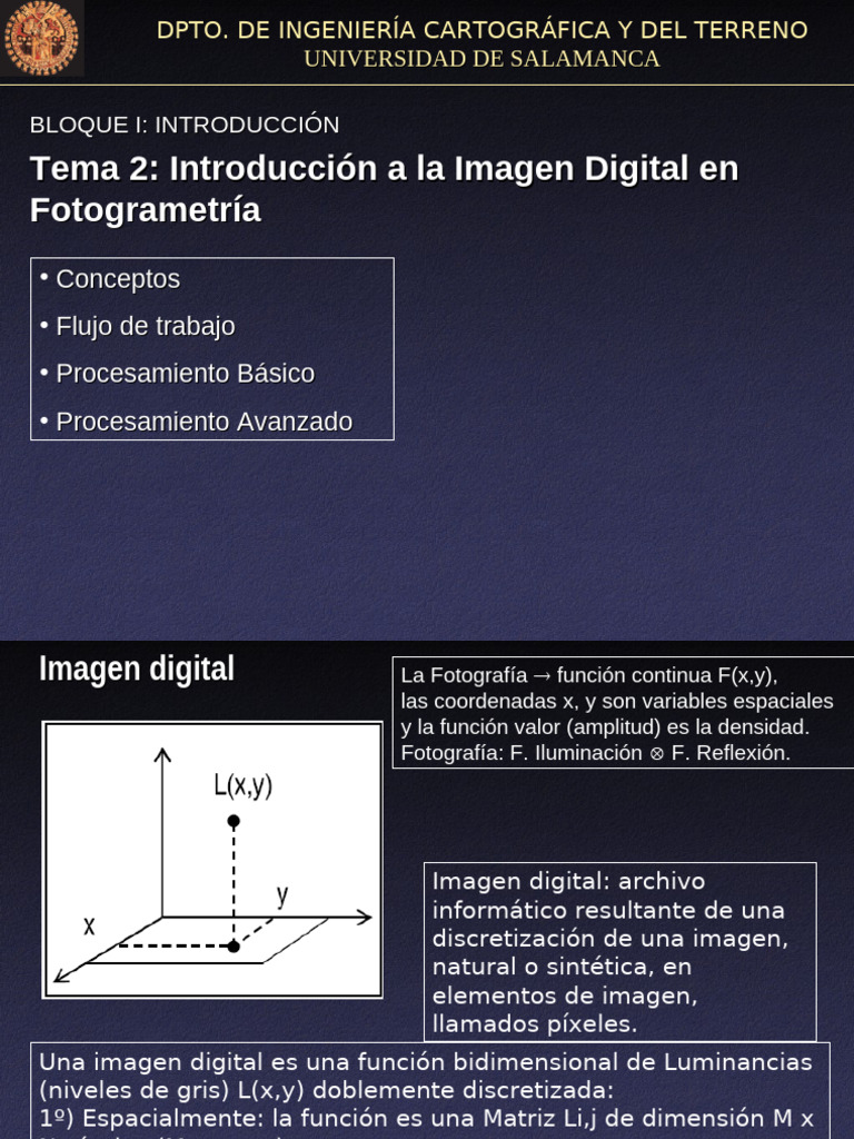 Introducción a la Imagen Digital en Fotogrametría | PDF | Color ...