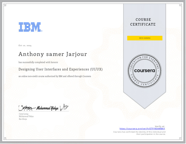 Course Ui - Ux Design Certificate | PDF | Technology & Engineering