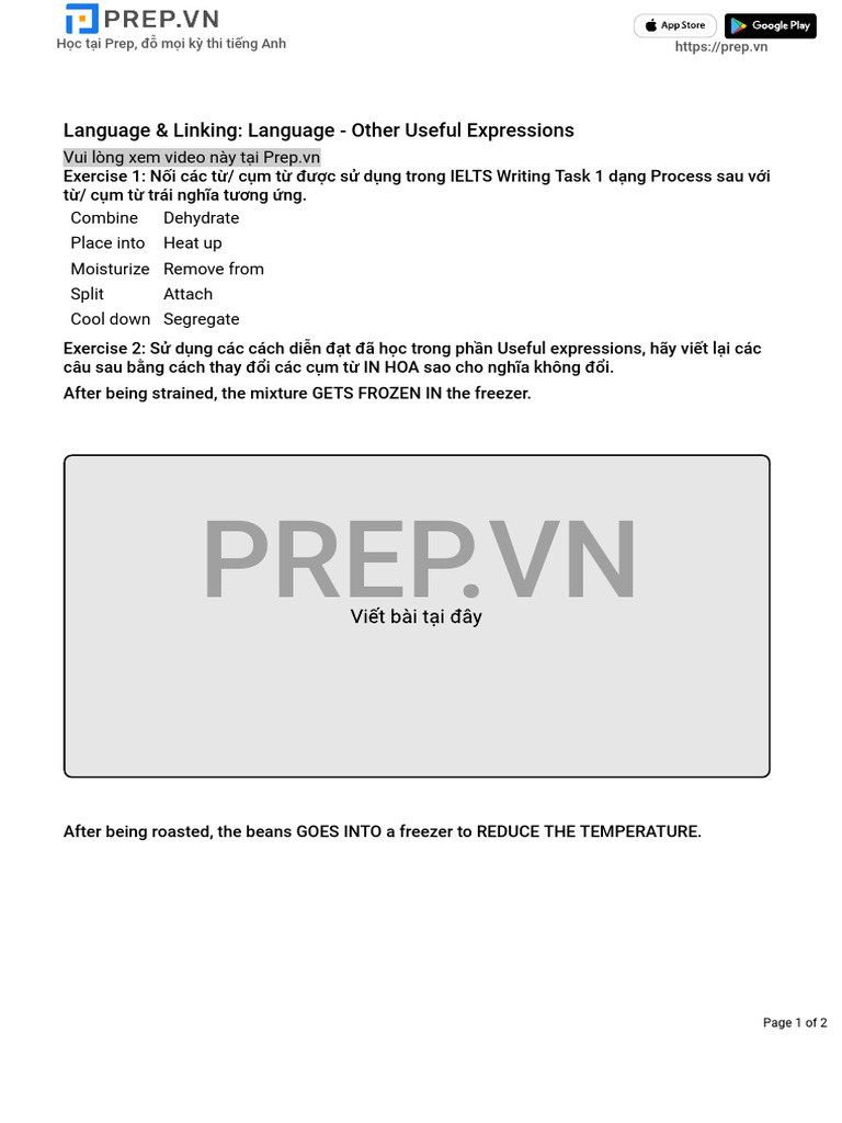 Prep - VN: Language & Linking: Language - Other Useful Expressions | PDF