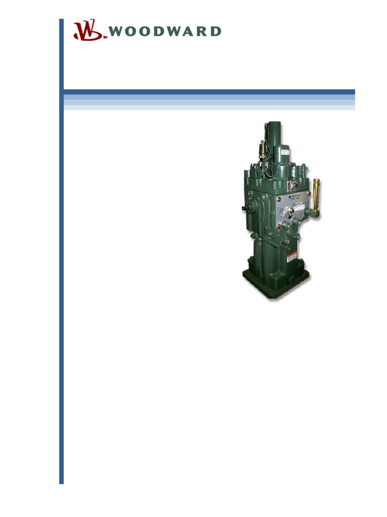 1982 - Woodward 3161 - Instructions Manual | PDF | Pump | Valve