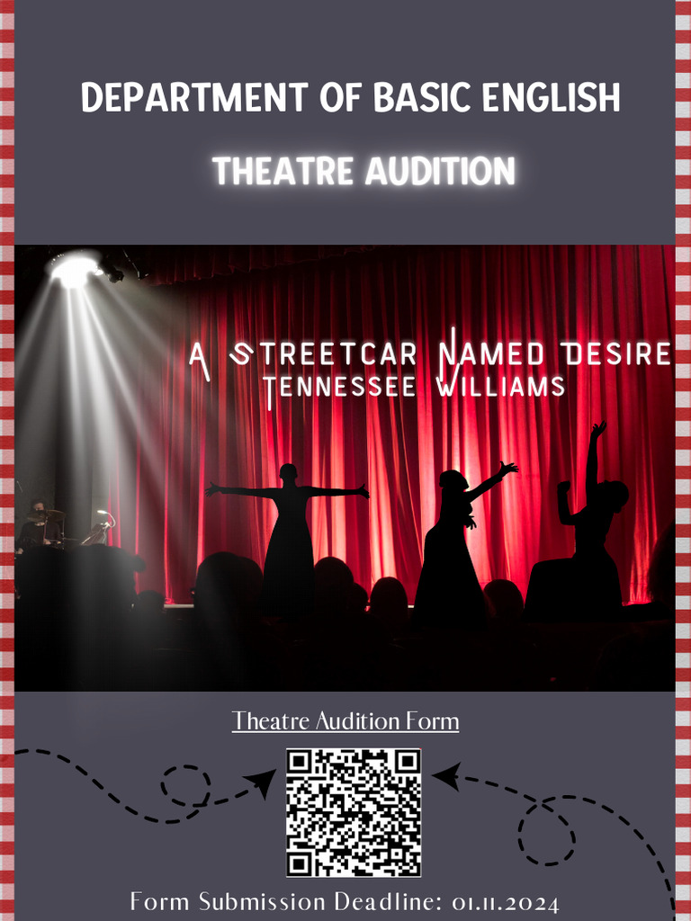 Theatre Audition Poster. | PDF