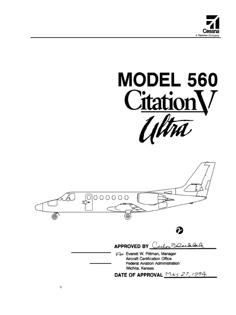 Airplane Flight Manual: Faa Approved | PDF | Aerospace Engineering | Aviation