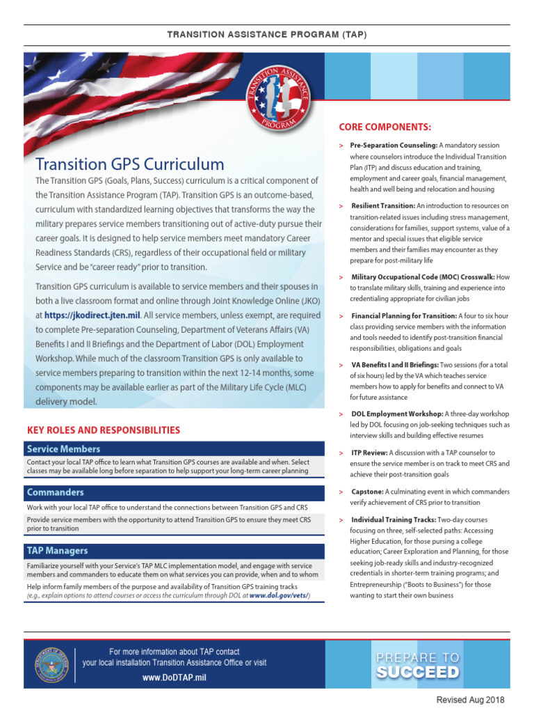Transition GPS: Military Career Readiness | PDF