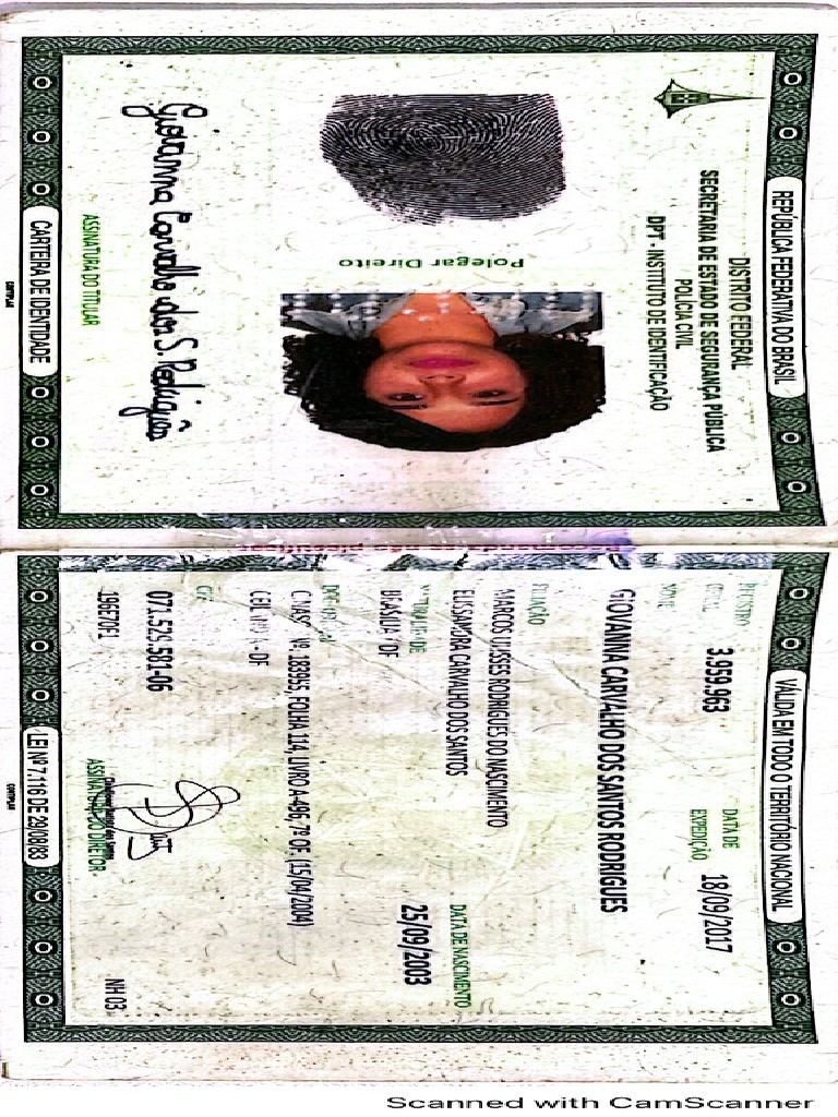 Identidade e CPF | PDF