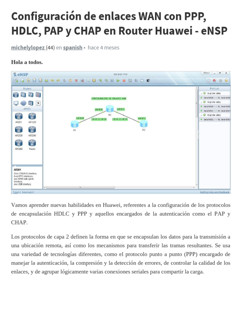 Configuración de Enlaces WAN Con PPP | PDF | Telecomunicaciones | Estándares de red