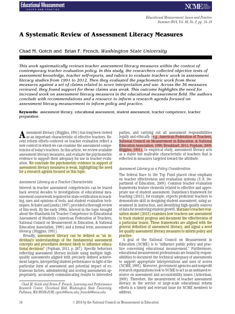 A Systematic Review of Assessment Litera | PDF | Educational Assessment ...