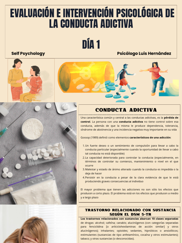 Conducta Adictiva Dia 1 | PDF | Adultos | La dependencia de sustancias