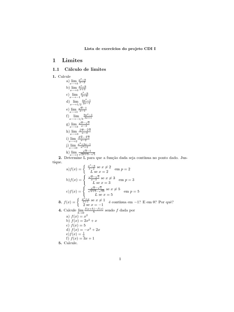 List As Limite | PDF