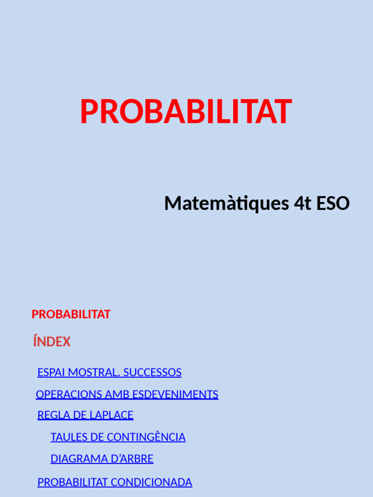 1516ESO4MAT - Probabilitat | PDF