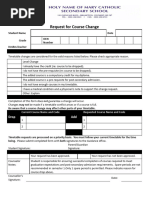 Change of Grade Request Form: Registrar's | PDF