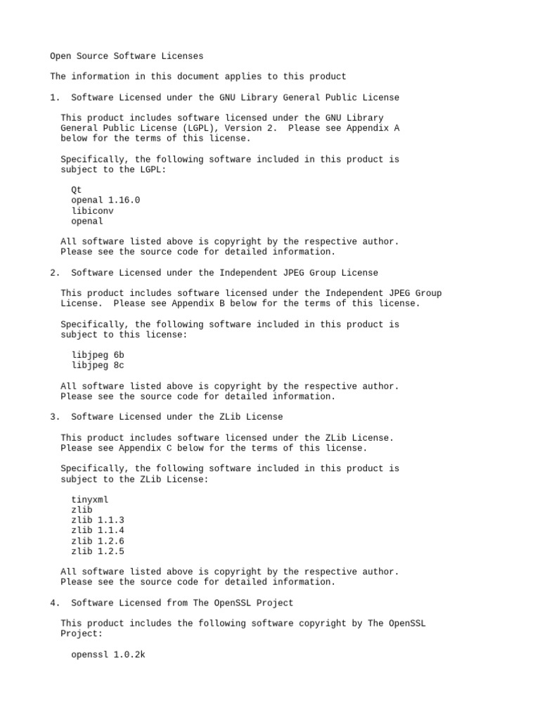 Open Source Software Licenses | PDF | Library (Computing) | Free Software