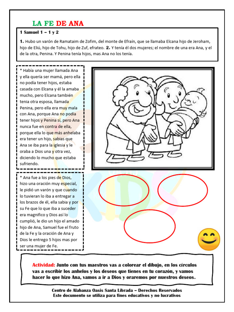 La fe y oración de Ana en la Biblia | PDF