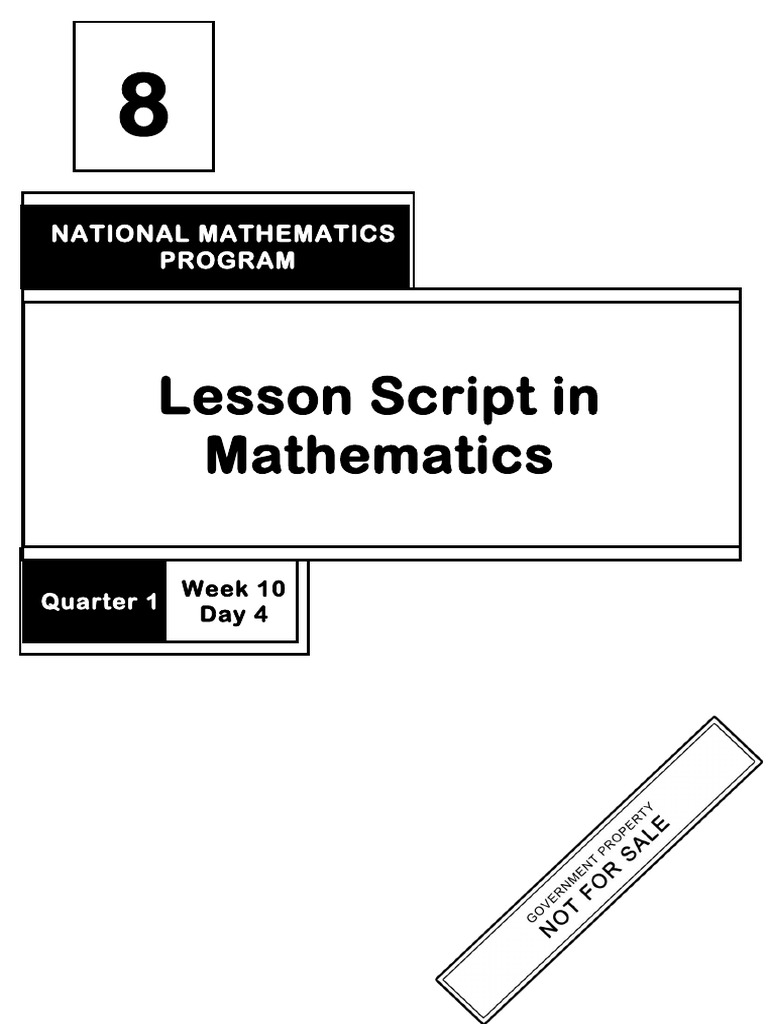2024-LS-G8-NMP Mathematics Q1 W10 D4 | PDF | Copyright | Intellectual Property