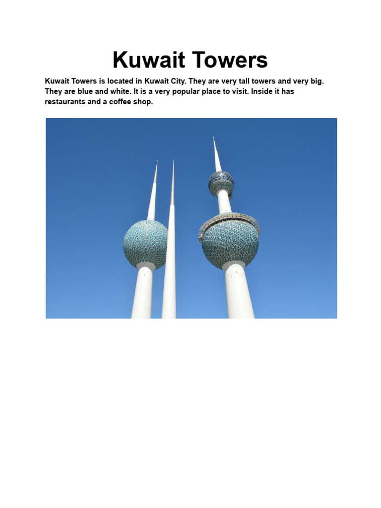 Kuwait Towers Overview and Features | PDF