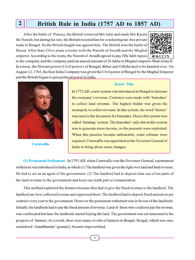 Chapter 2 British Rule in India | PDF