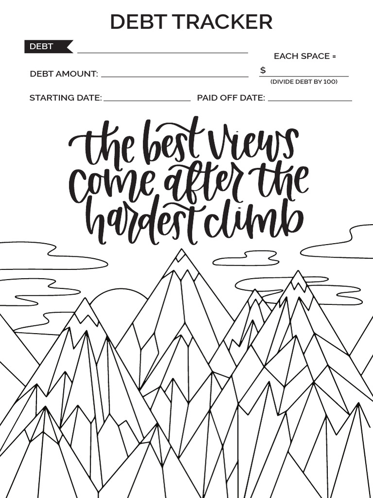 Debt Tracker - The Best Views - Buget Planner | PDF