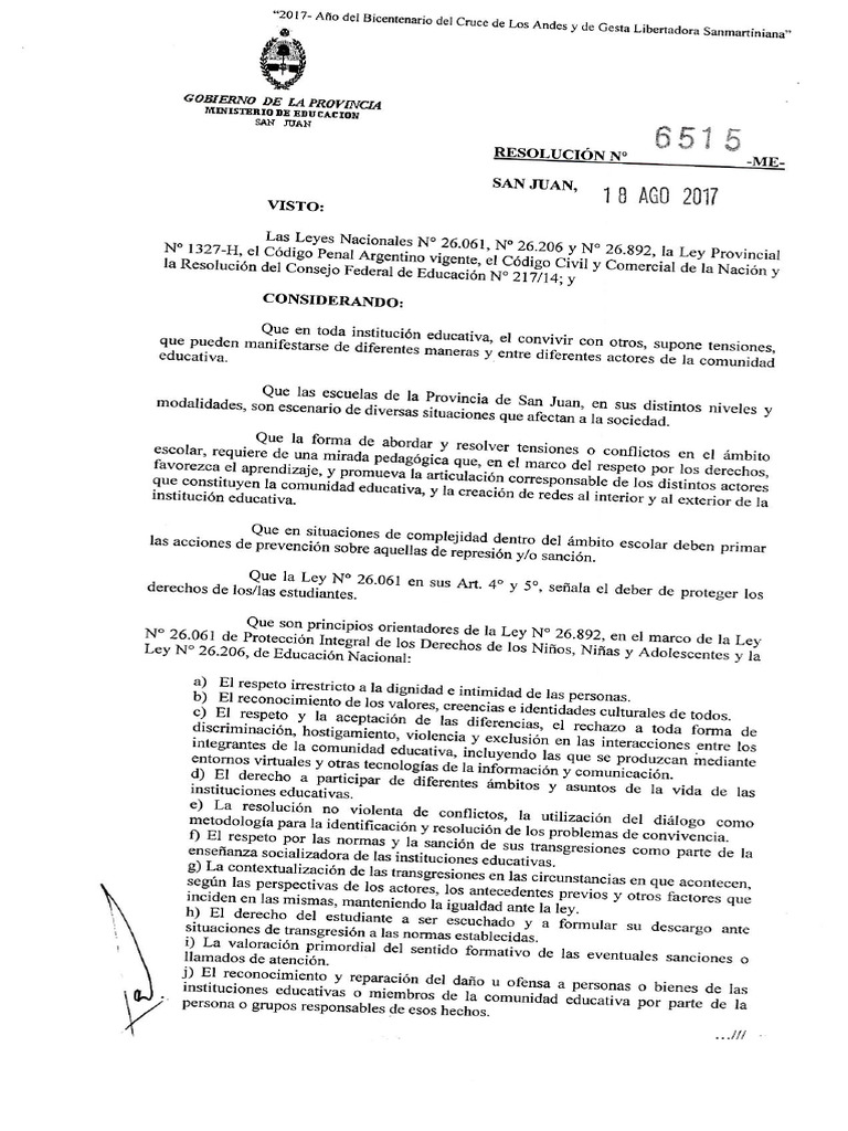 Resolucion 6515 Me 2017 Pdf