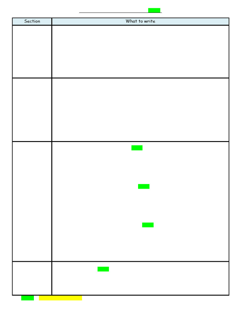 Template For Descriptive Writing | PDF