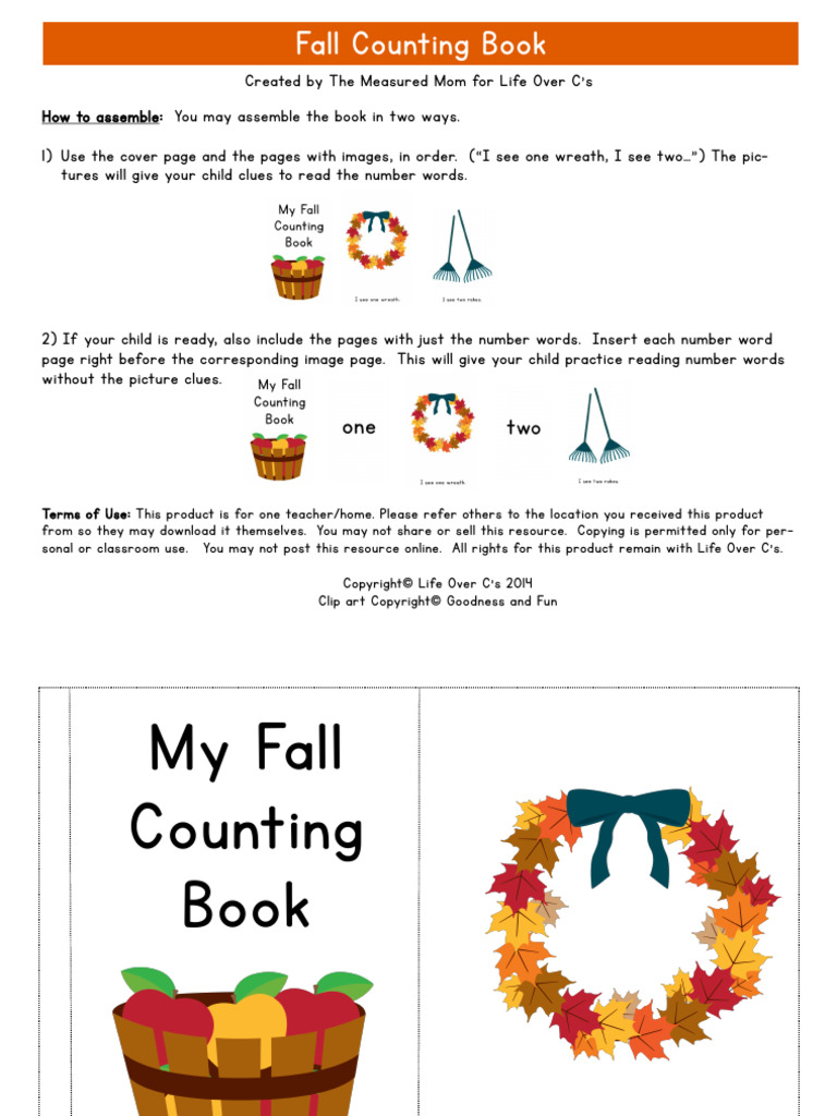 My+Fall+Counting+Book 2 | PDF | Self-Improvement