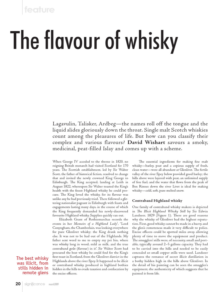 Whisky Flavor Map - 2009 - Wishart | PDF | Scotch Whisky | Whisky