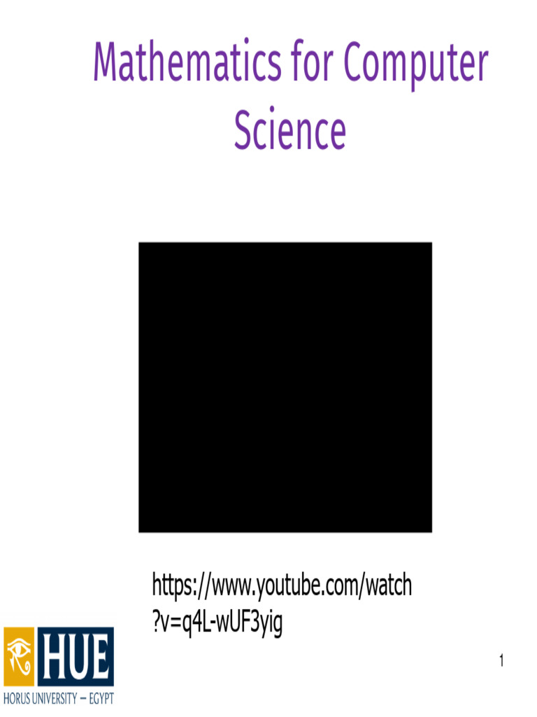 Disc Lec1 Introduction | PDF | Discrete Mathematics | Mathematical Logic