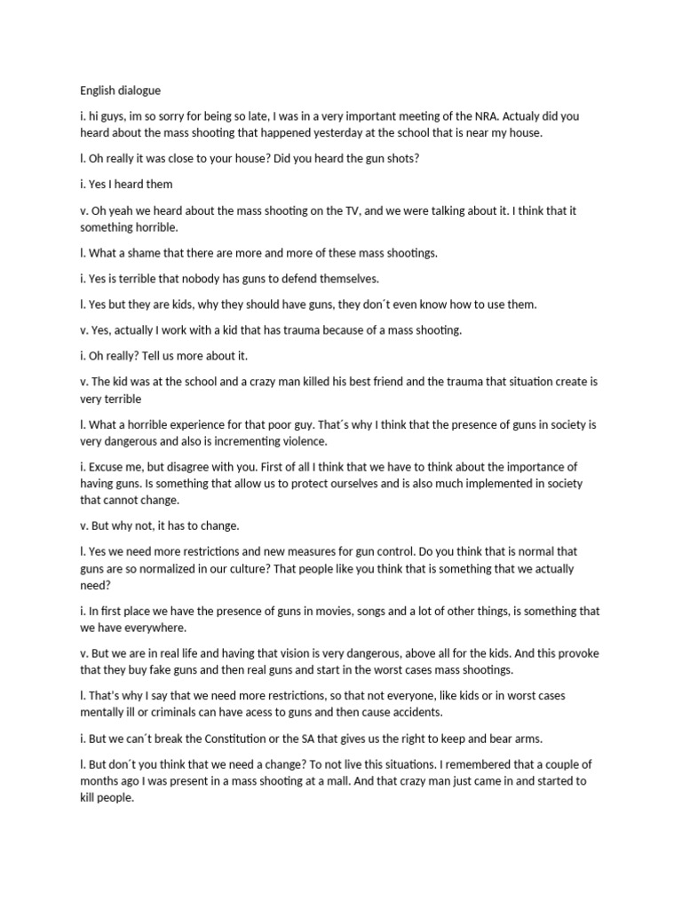 English Dialogue Pdf