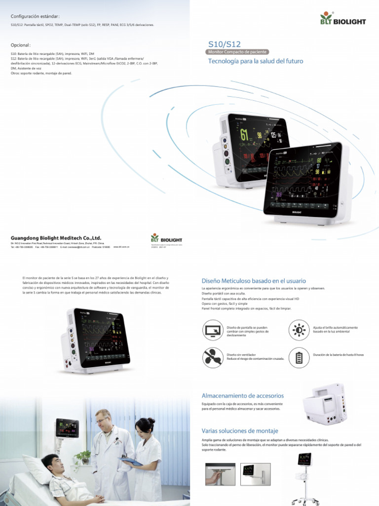 Monitor s10, s12 Brochure | PDF