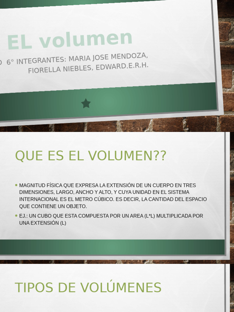 Guía Básica del Volumen y Aplicaciones | PDF | Hogar, jardinería y ...