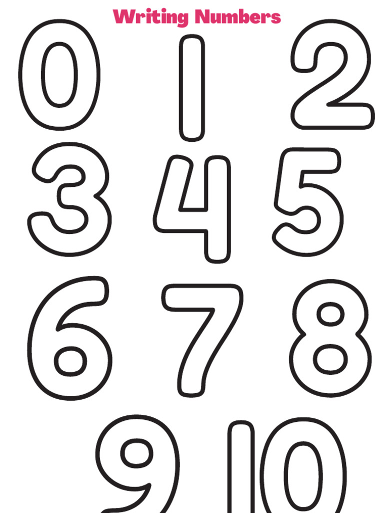 0-10 Practice Inside Numbers | PDF