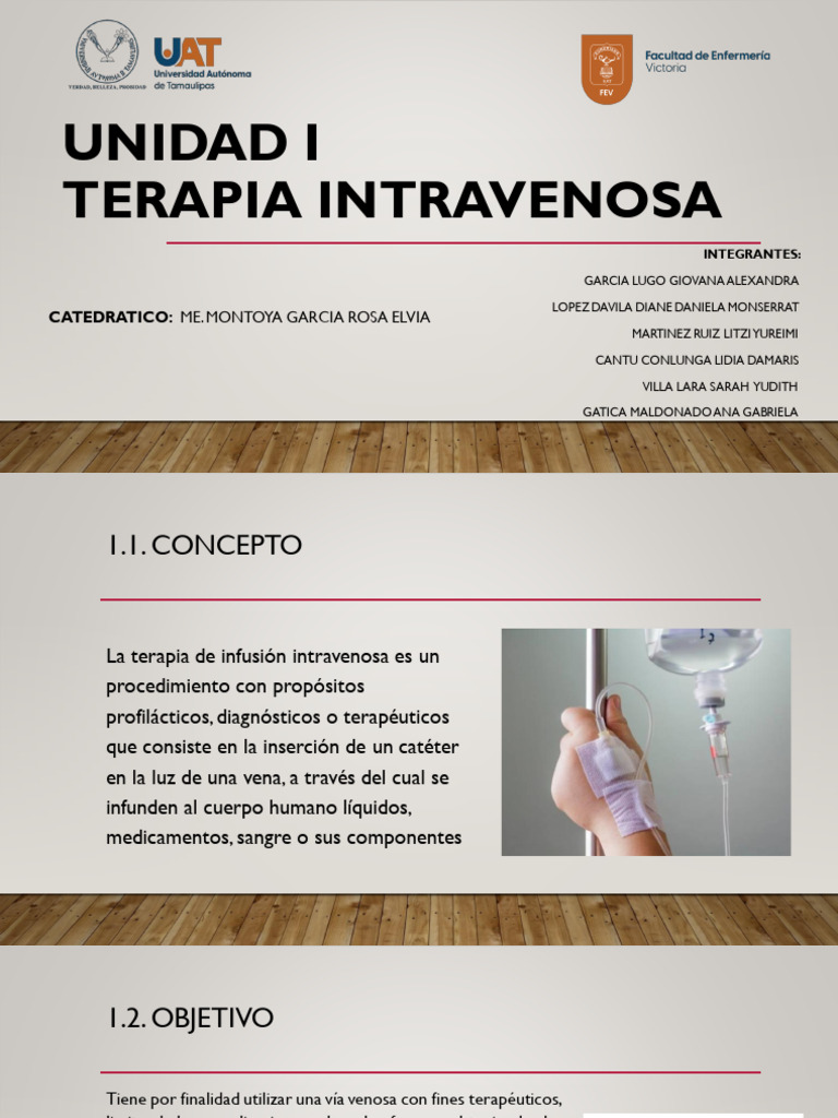 U1. Terapia Intravenosa | PDF | Sistema circulatorio | Terapia intravenosa