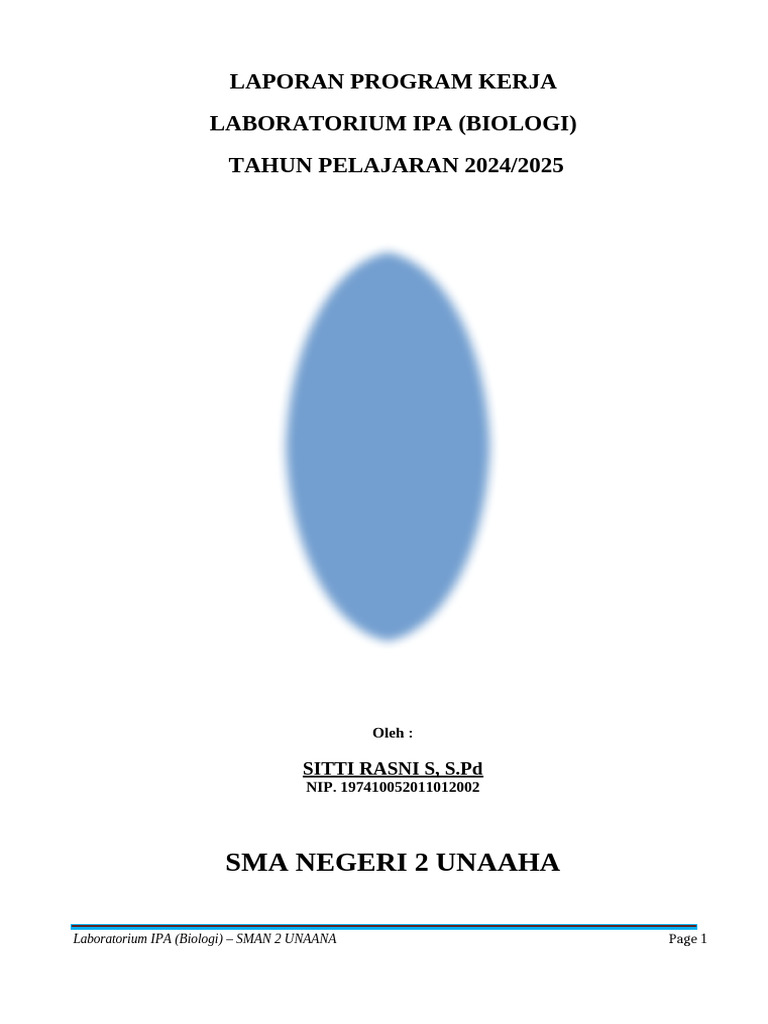 Laporan Proker-Lab-Biologi-2024 | PDF | Sains & Matematika