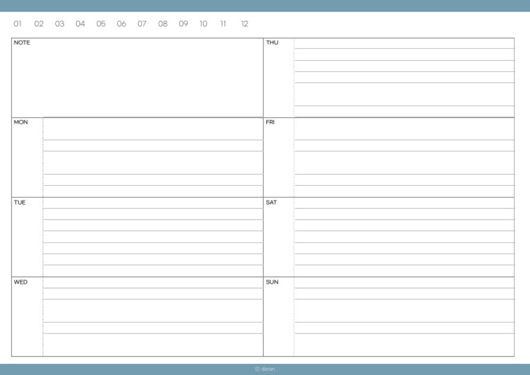Doran Weekly Planner_blue | PDF