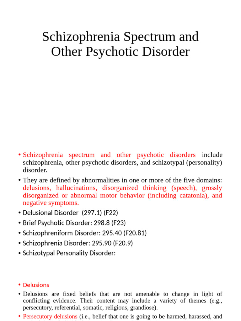 Delusional Disorders | PDF | Delusion | Schizophrenia