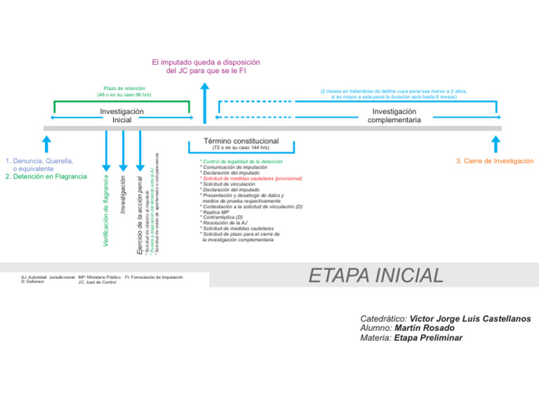 Esquema Etapa Inicial | PDF | Mandato | Justicia