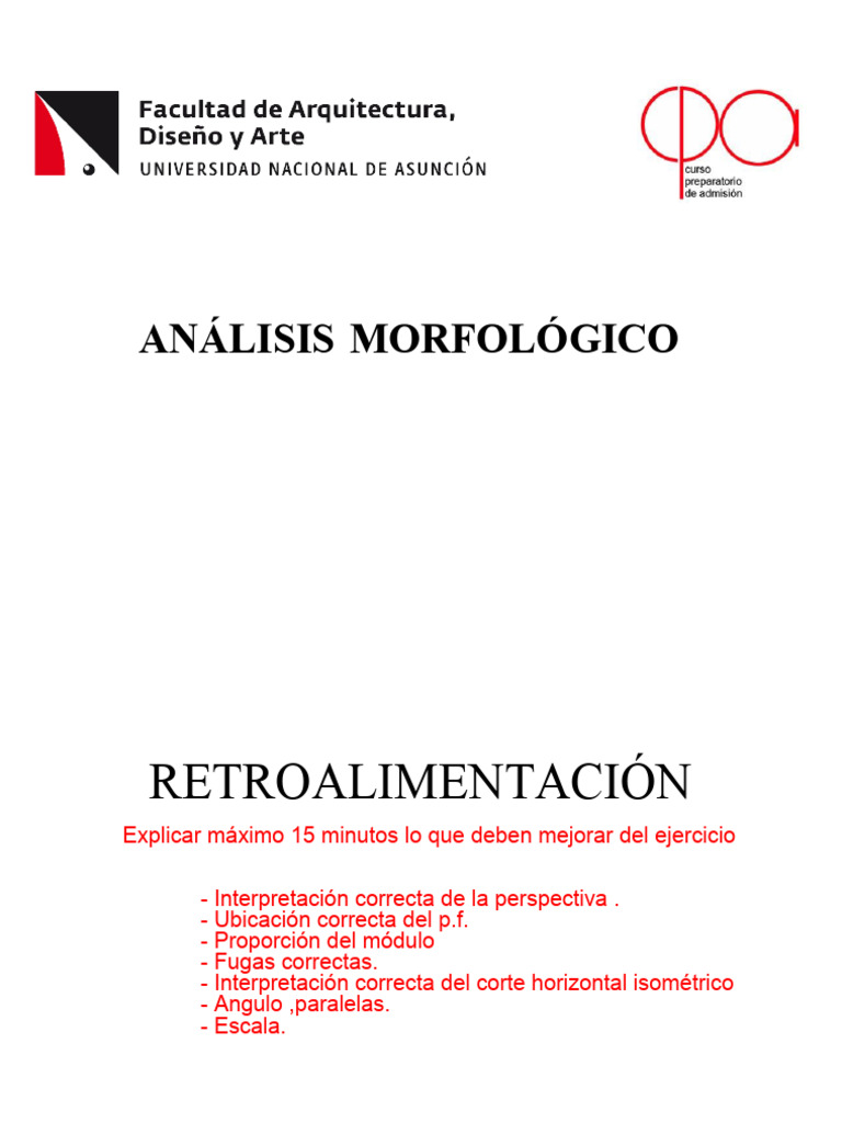 Clase 35 - Analisis Morfologico | PDF | Métodos y materiales de enseñanza
