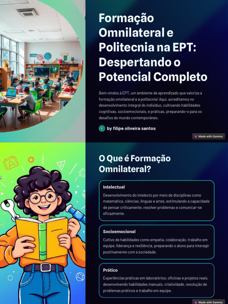 Formacao Omnilateral e Politecnia Na EPT Despertando o Potencial ...