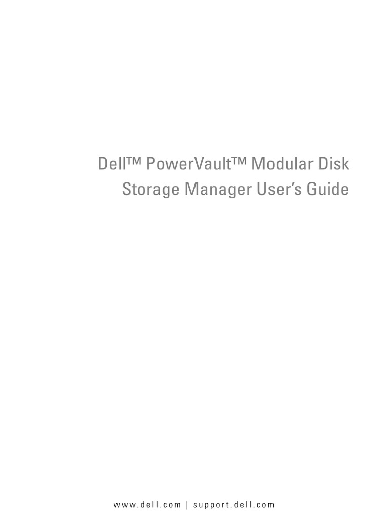 Dell PowerVault MD3000 User Manual | PDF | Ip Address | Computer Network